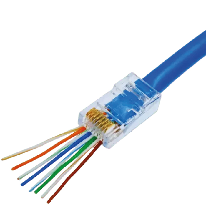 HENTEL - CONECTOR RJ45 CATEGORIA 6 SIN MENSAJERO FUNDA 50UND